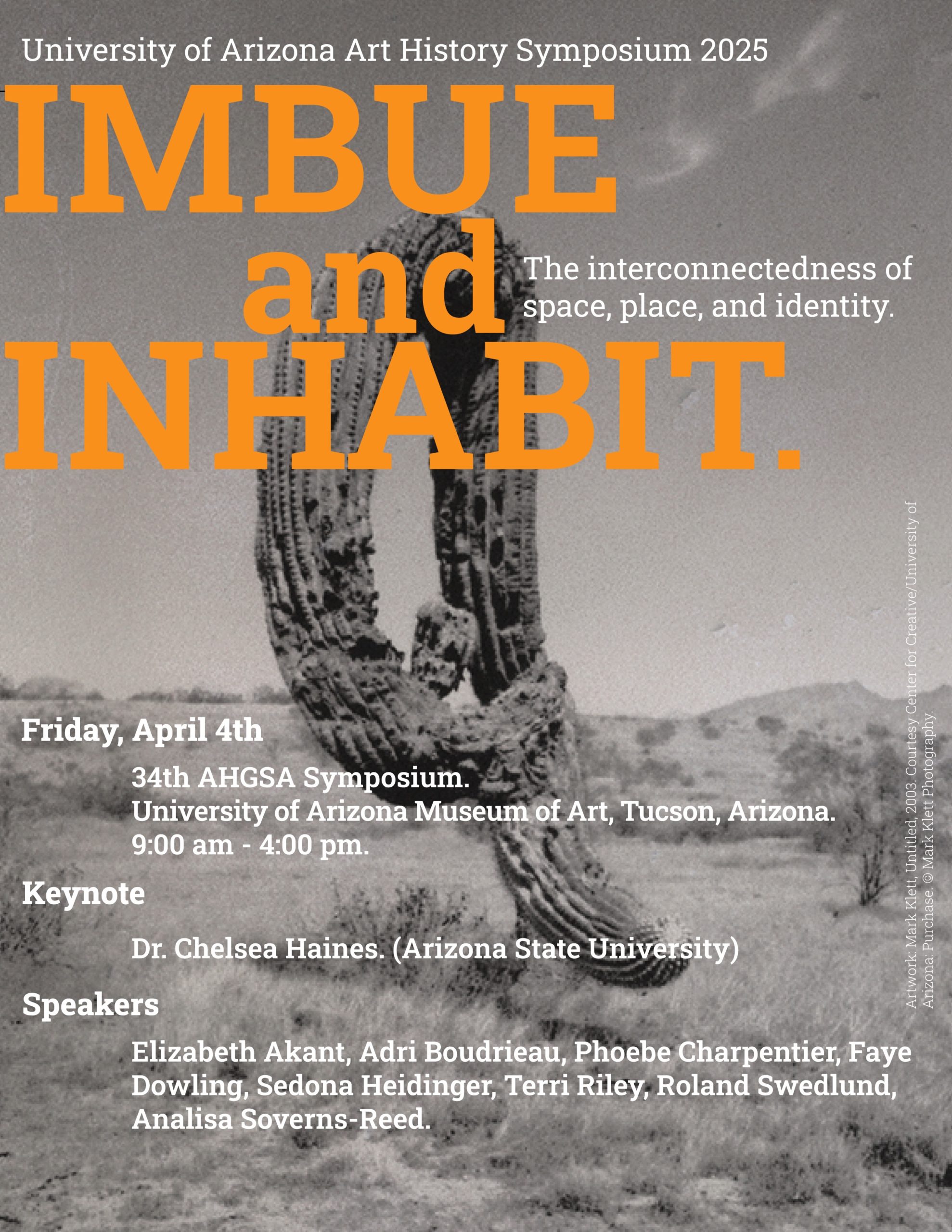 Art History Symposium: Imbue and Inhabit - School of Art